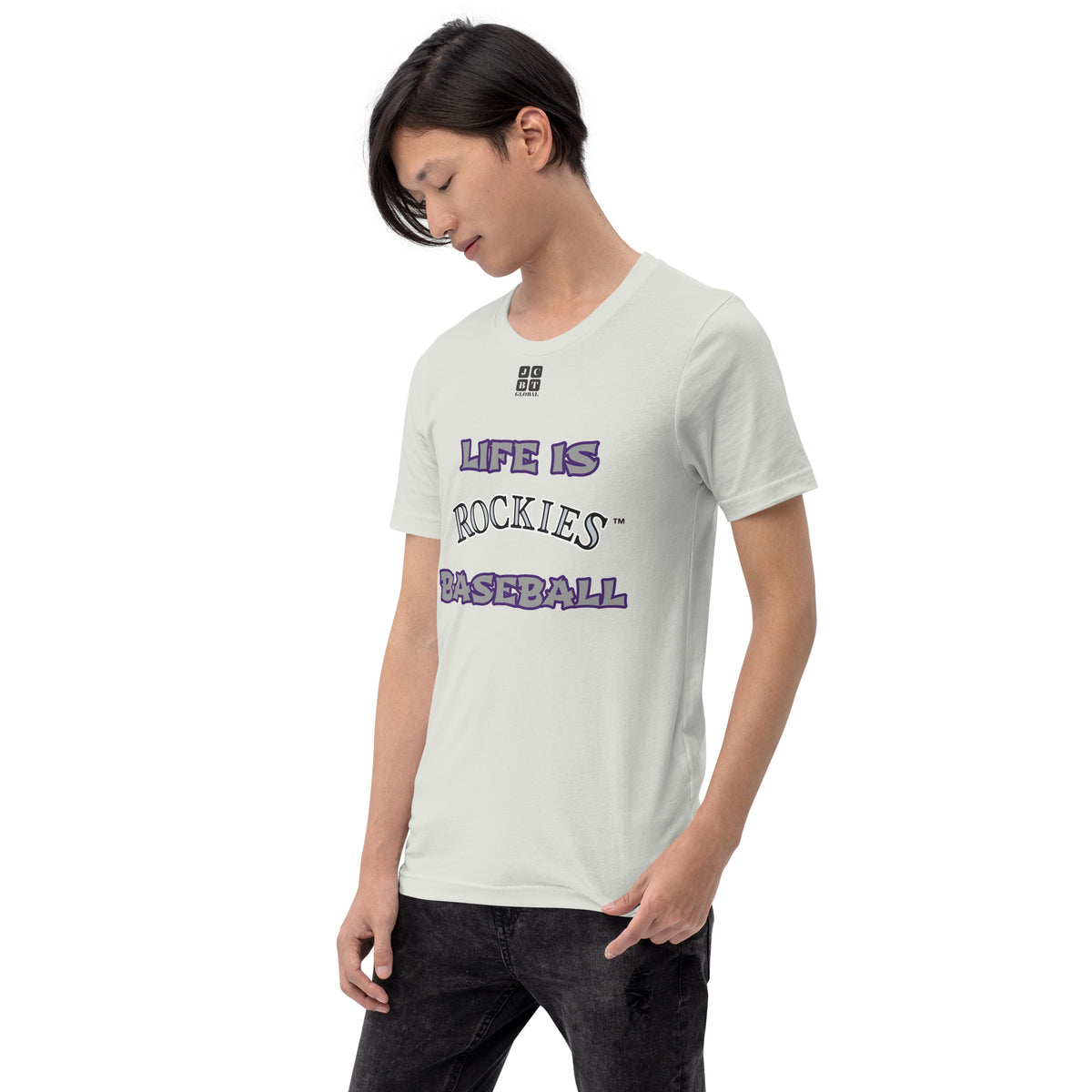 Unisex t-shirt "10105-0011-09 Life Is Rockies Baseball (Black Logo ...