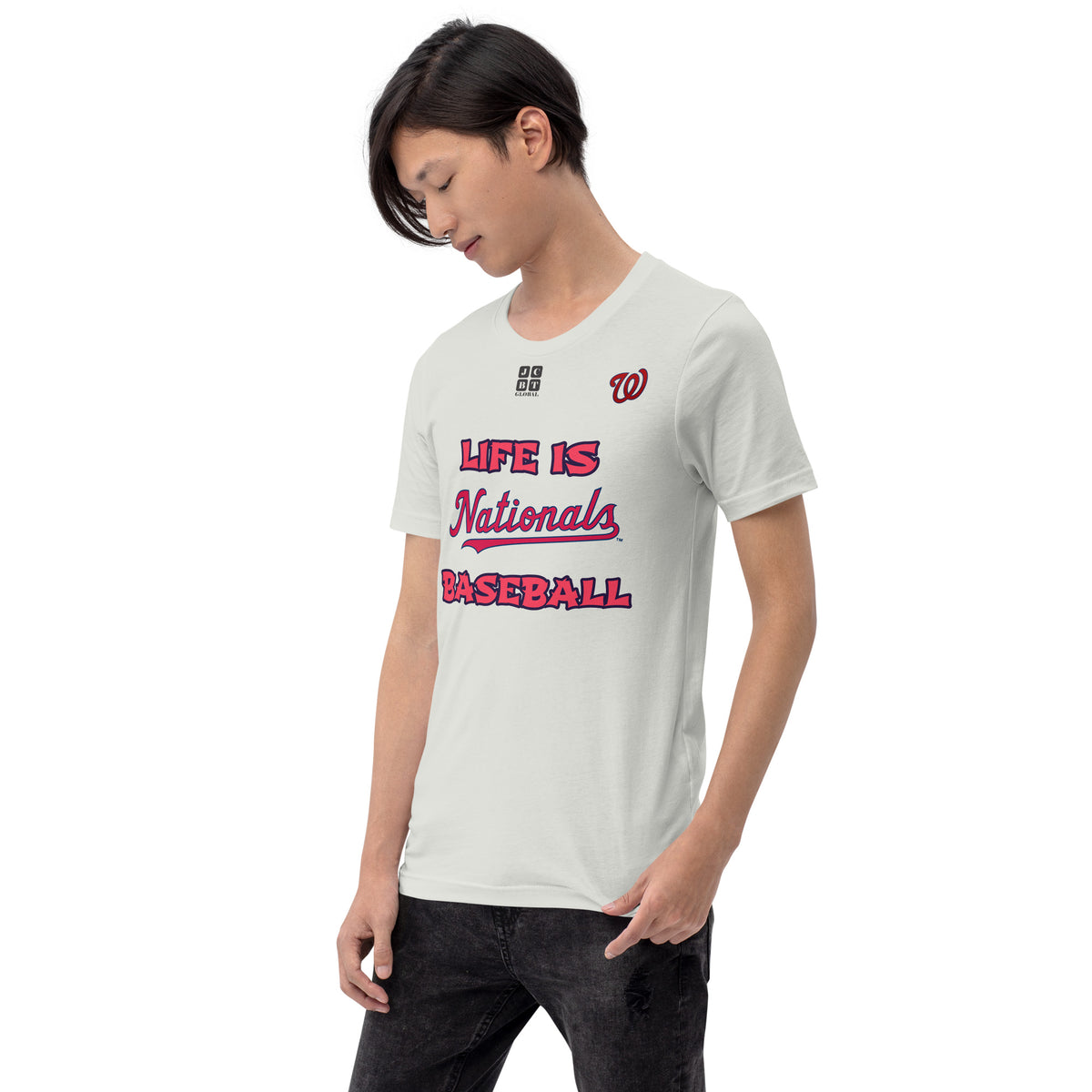 Unisex t-shirt "10105-0011-30 Life Is Nationals Baseball (Black Logo ...